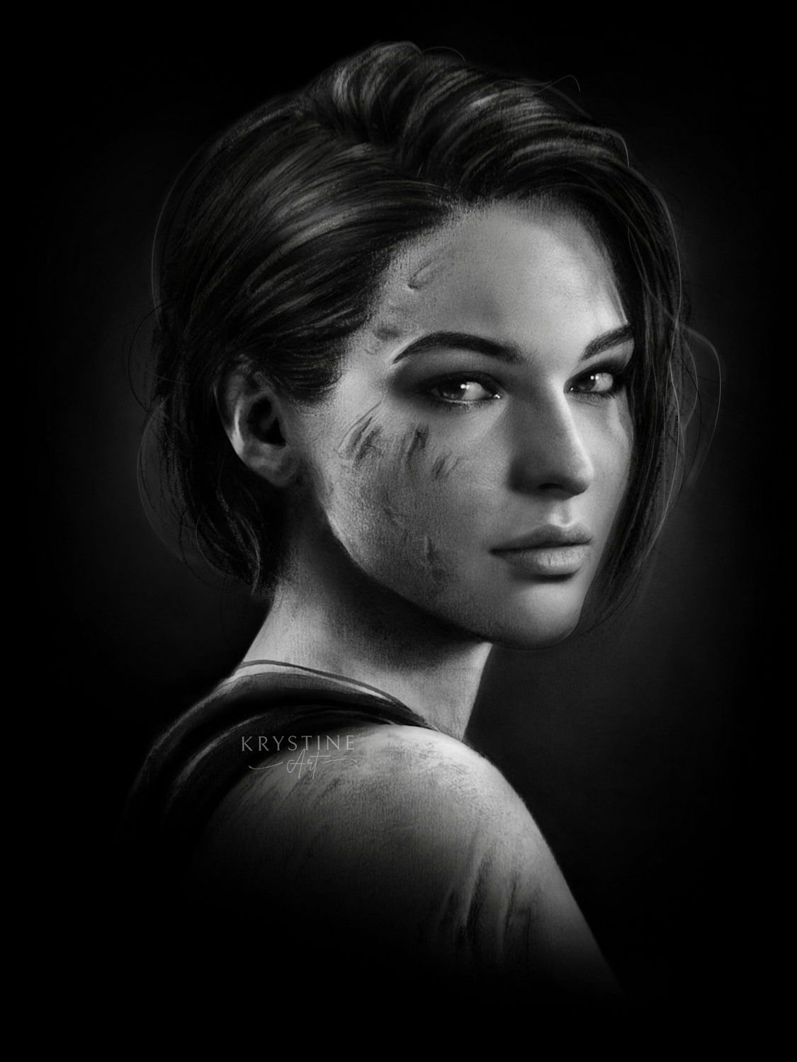 Jill Valentine Resident Evil 3 Remake Krystine Art Online Store